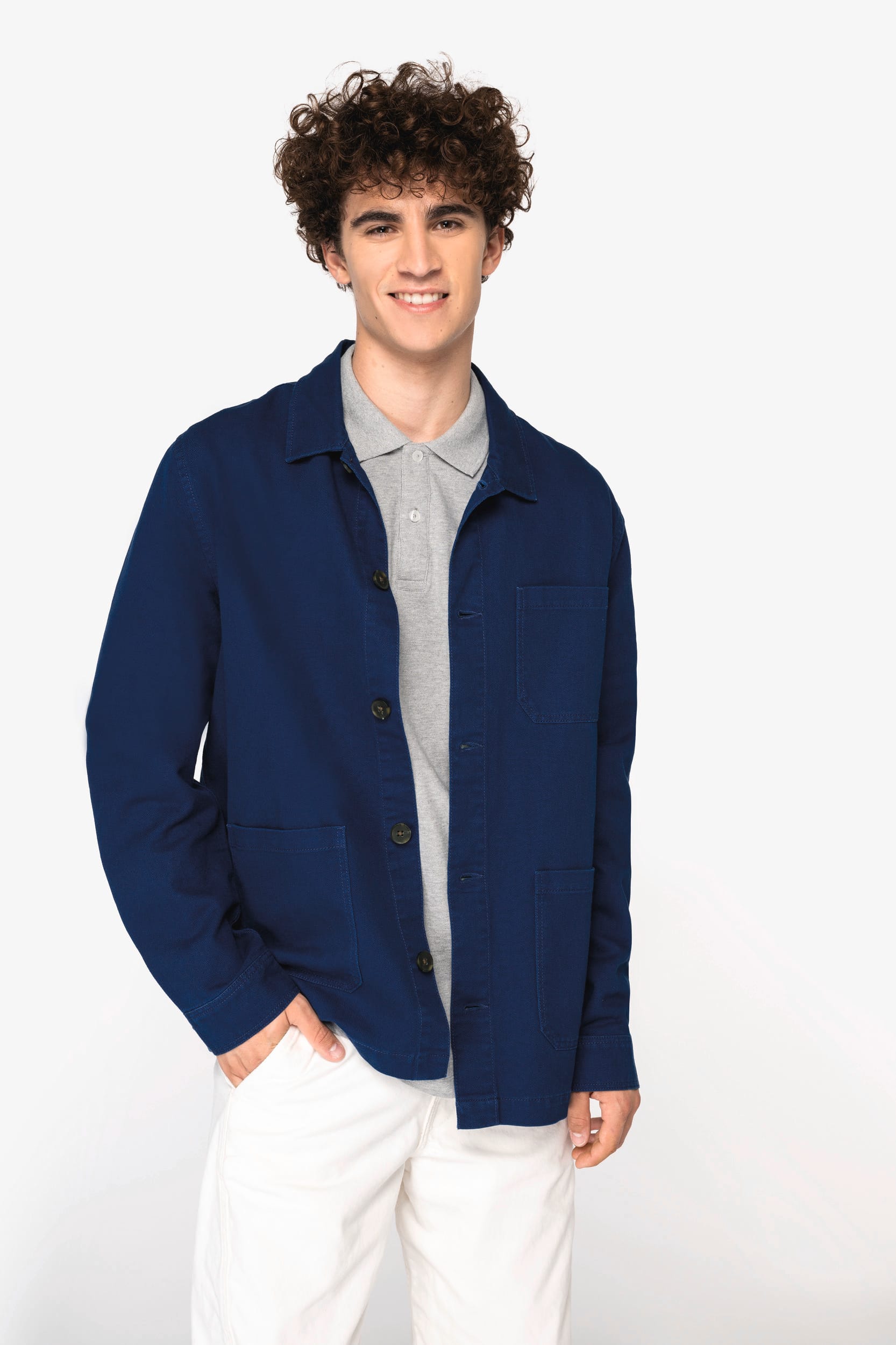 NS610 | Veste worker délavée homme - Native Spirit EN NS610 | Veste worker délavée homme - Native Spirit EN
