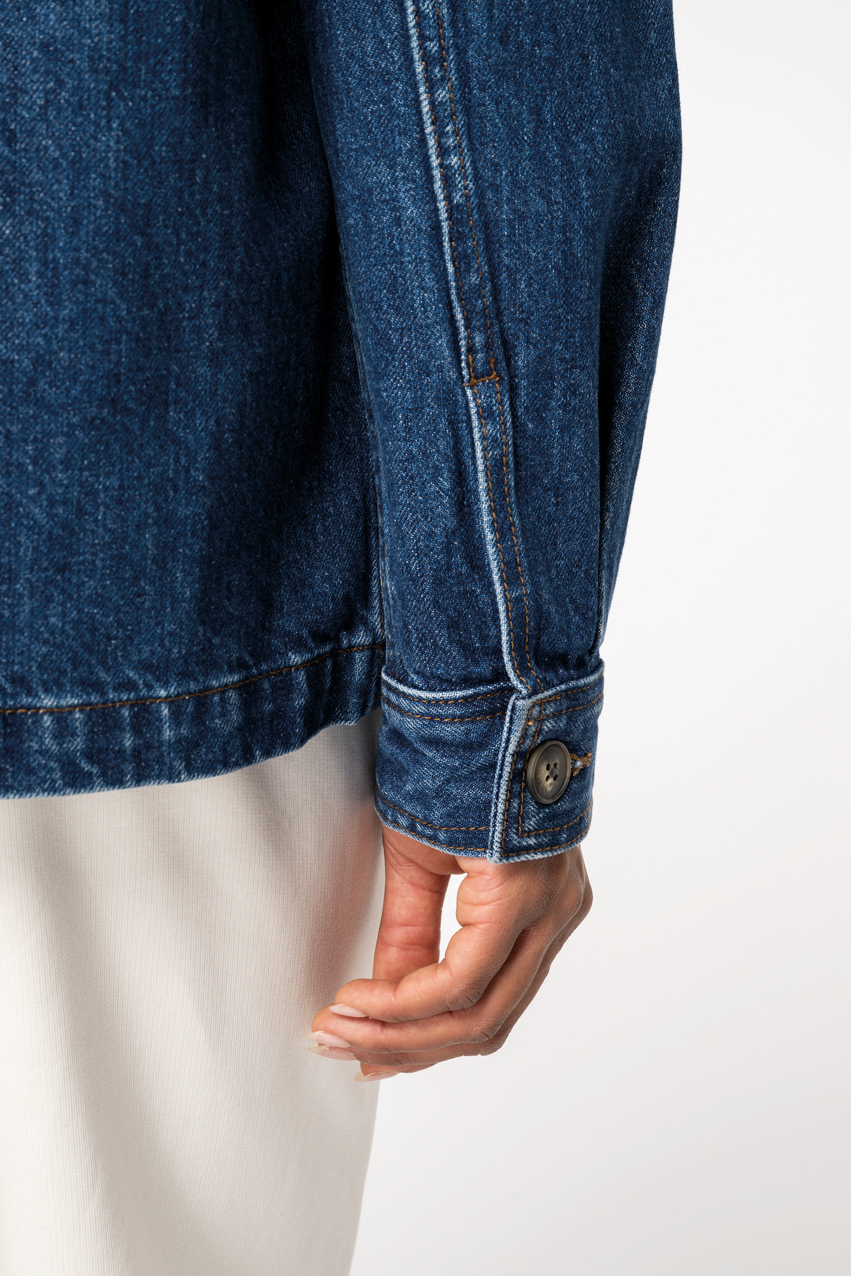 NS614 | Veste en jean à épaules tombantes unisexe - Native Spirit EN